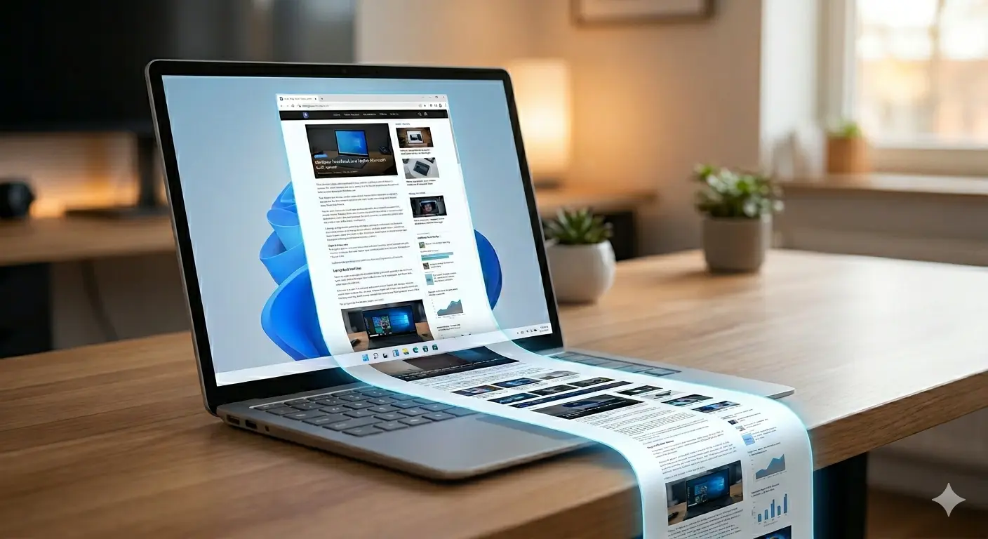 How to take a scrolling screenshot in Windows 11 | TechFinitive